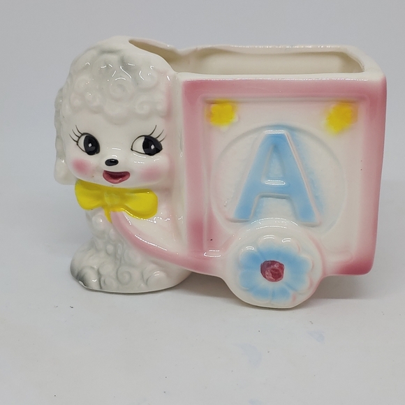 Inarco | Other | Vintage Inarco Little Sheep Alphabet Black Planter ...